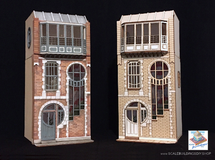 SCALE BUILDINGS DIY 1:48 1:144 1:100 1:72 miniature kit model maker